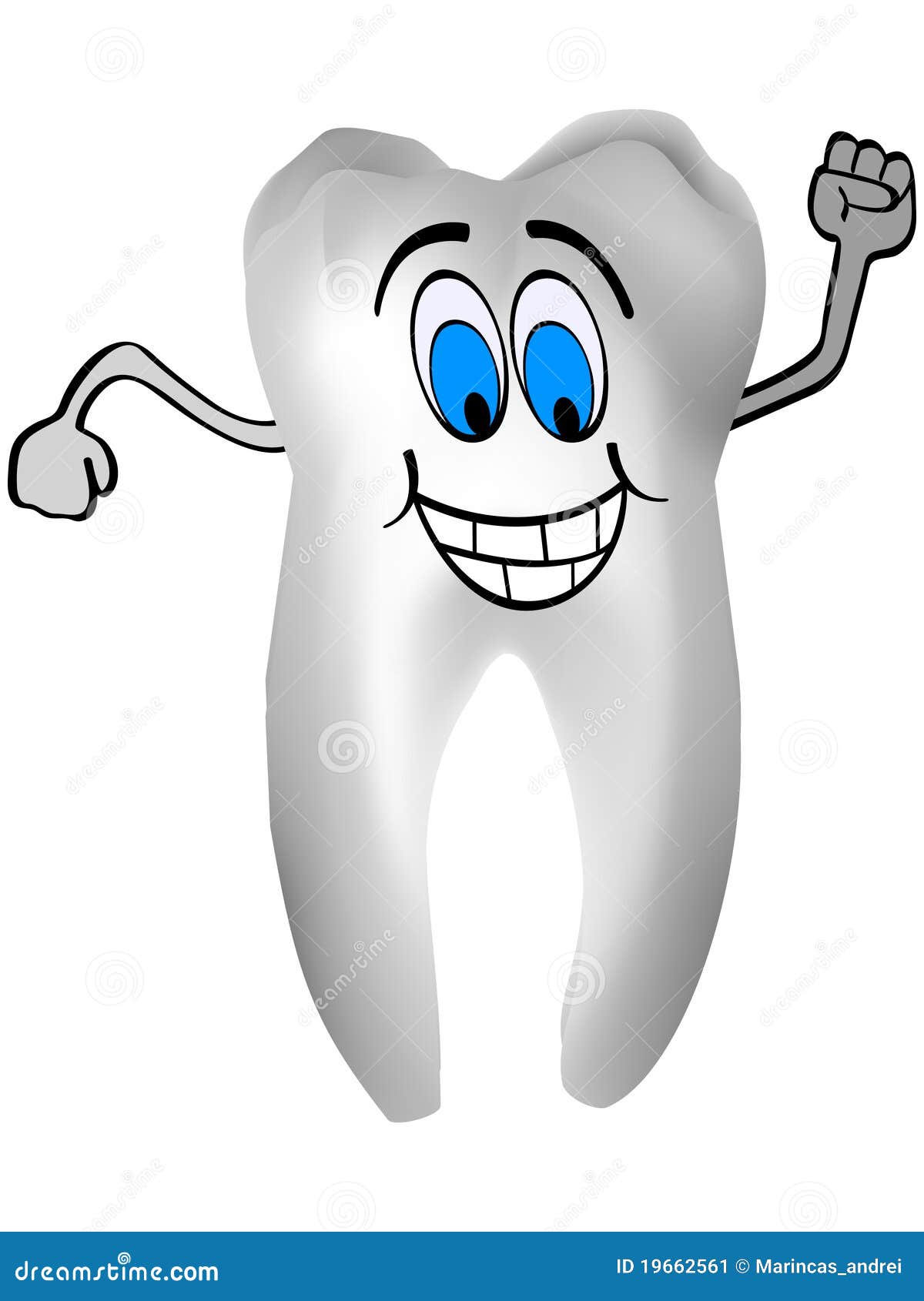 Happy Tooth Cartoon | CartoonDealer.com #19662561
