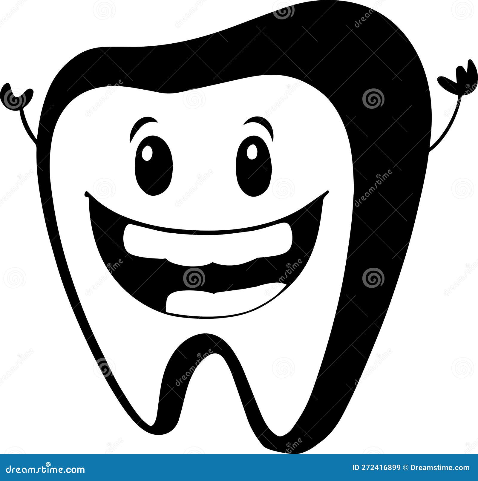 Happy Tooth Smiling Mascot Logo Stock Vector - Illustration of logo ...