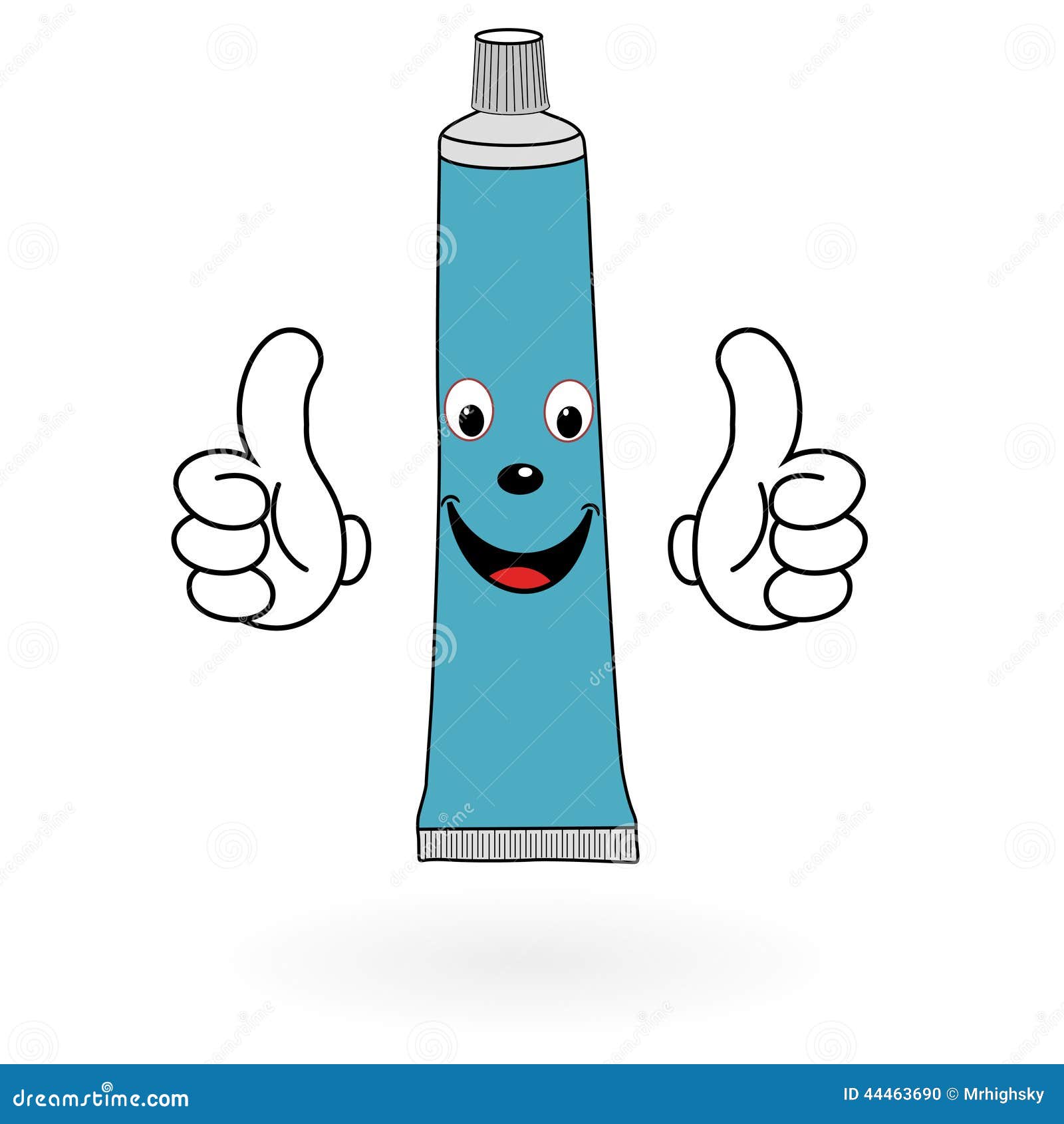 Happy toothpaste stock vector. Illustration of cartoon - 44463690