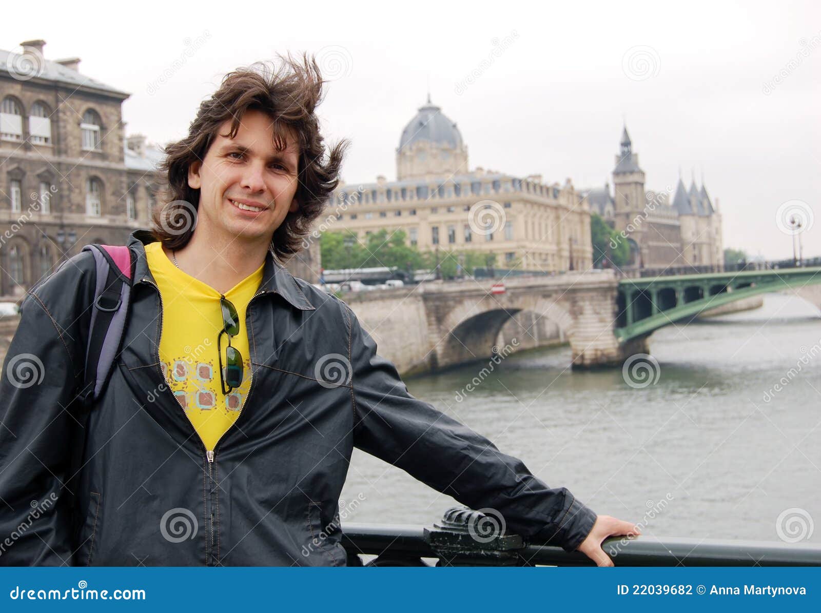 Happy tourist stock photo. Image of white, spring, slav - 22039682