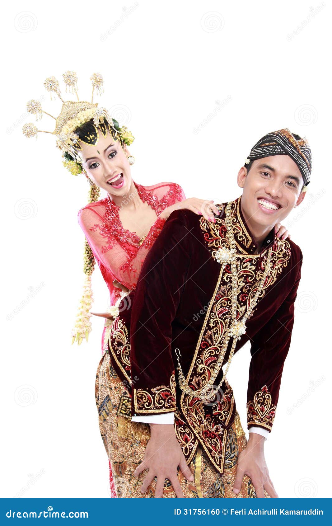 Traditional Java Wedding Couple Stock Image | CartoonDealer.com #30829741
