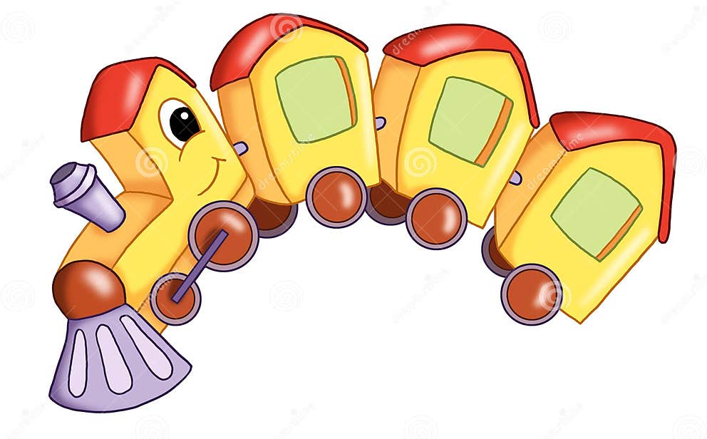 Happy train stock illustration. Illustration of smiled - 15355863