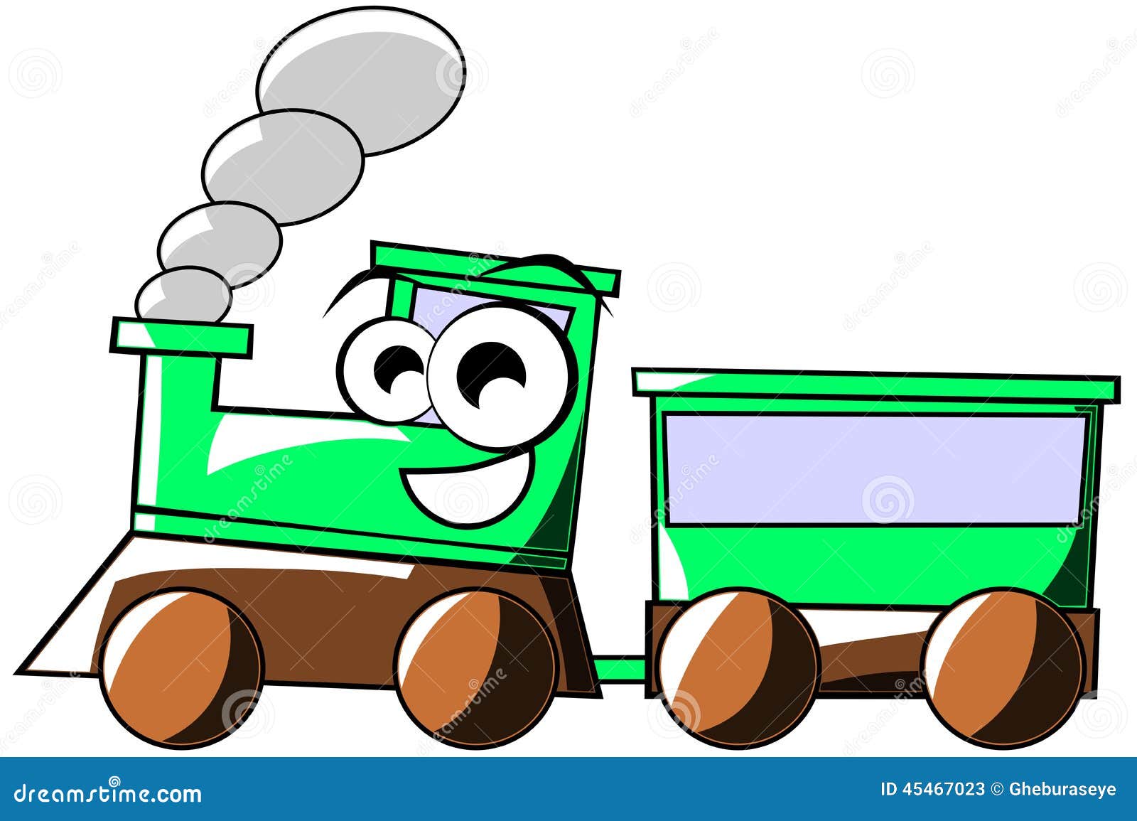 Happy Toy Train With Teddy Bear Royalty-Free Stock Image ...