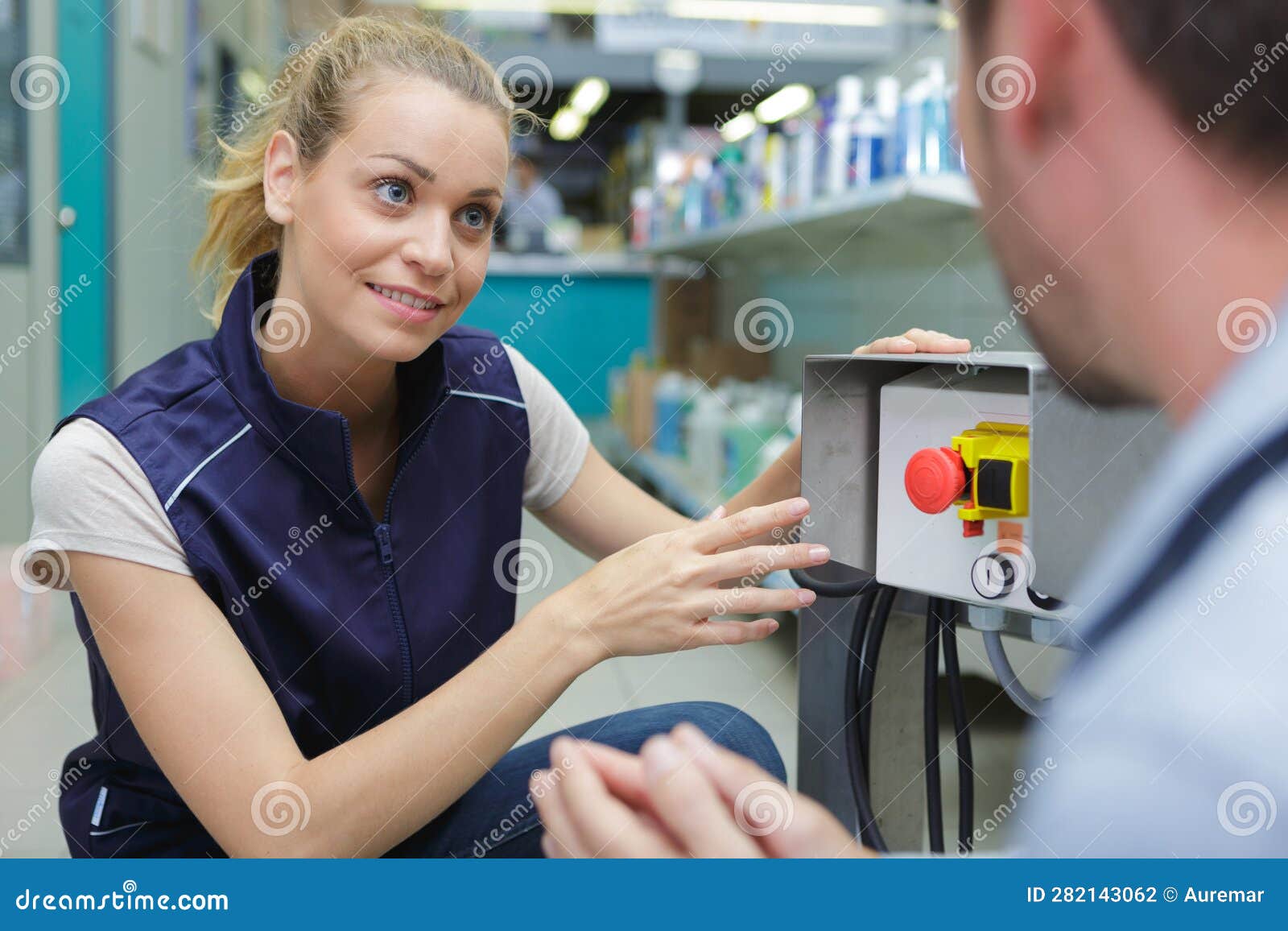 Happy Training Female Apprentice Stock Photo - Image of women ...