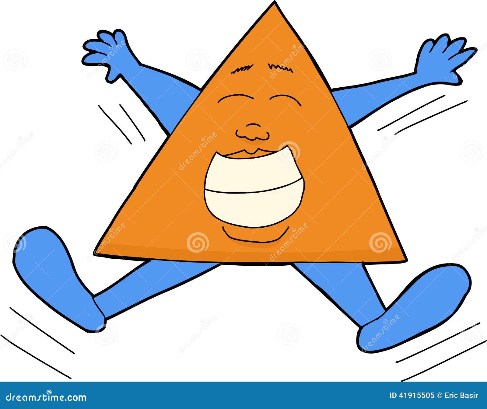 Happy Triangle stock vector. Illustration of isolated - 41915505