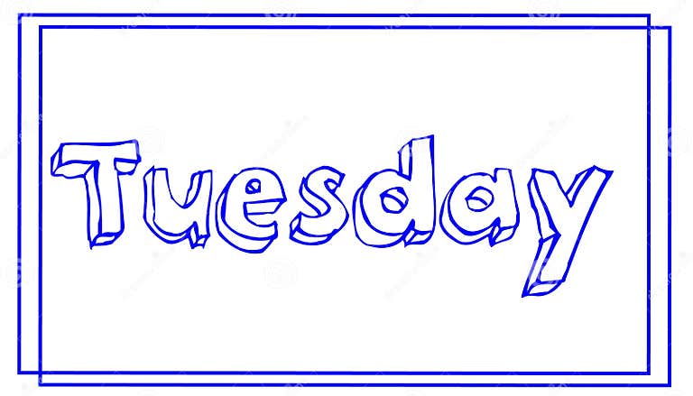 Happy Tuesday background stock illustration. Illustration of tuesday ...