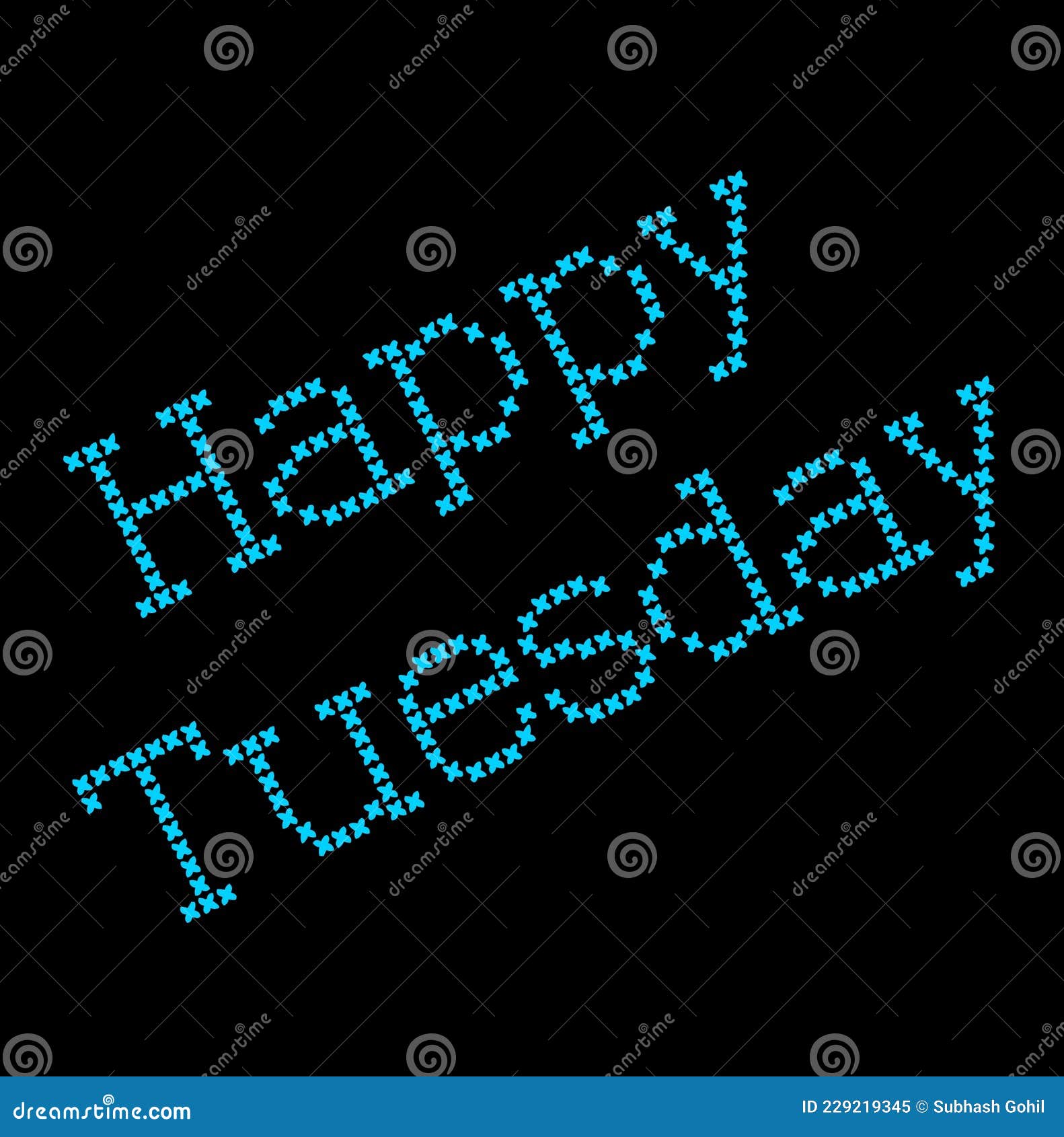 Happy Tuesday Design Background Stock Illustration - Illustration of ...
