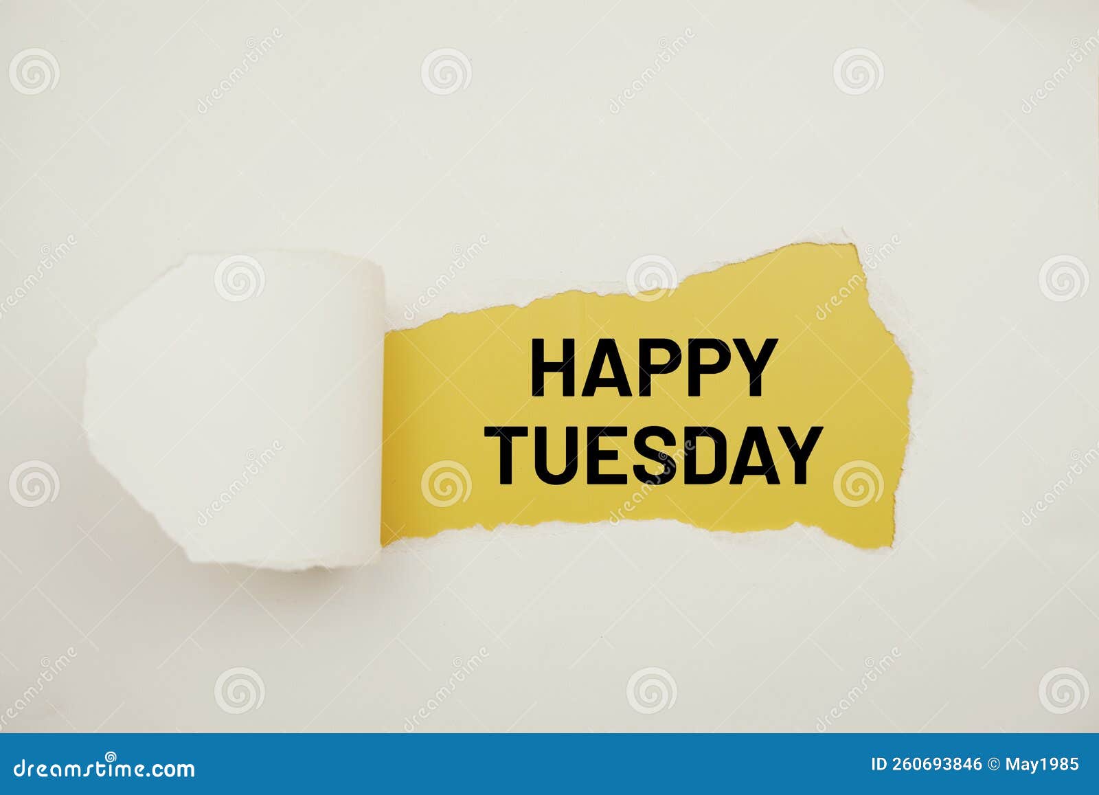 Happy Tuesday Text Message on Yellow Background Stock Photo - Image of ...