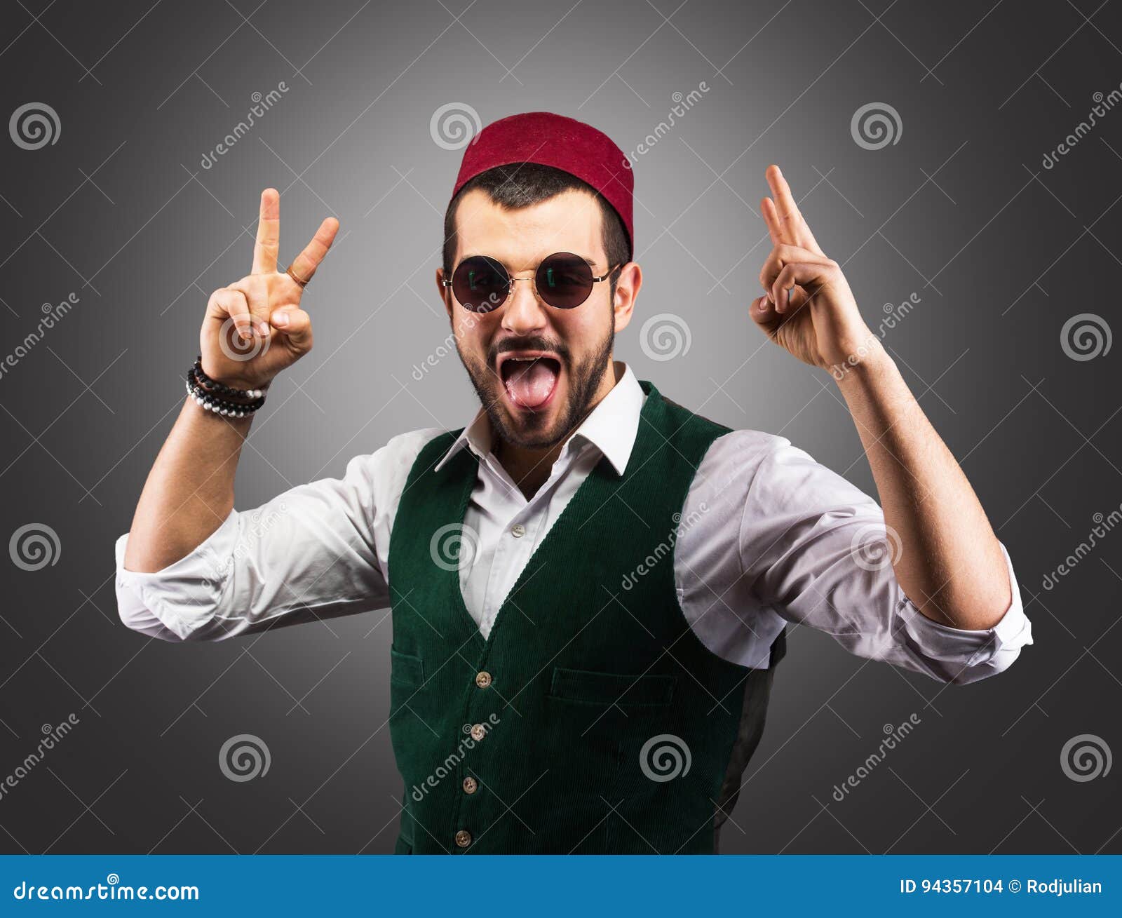 Happy Turkish man stock photo. Image of handsome, male - 94357104