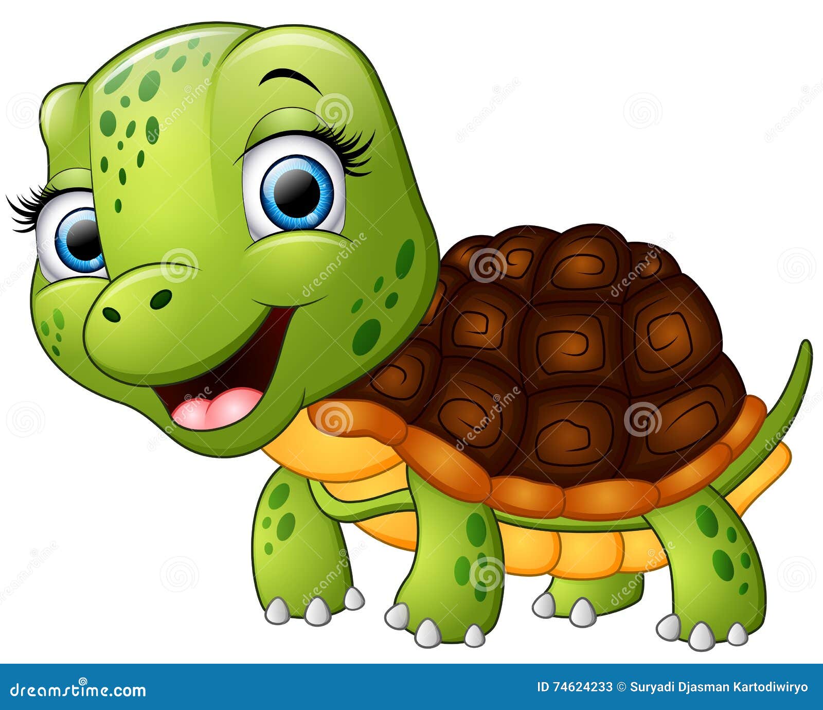 Happy Turtle Cartoon | CartoonDealer.com #73337863