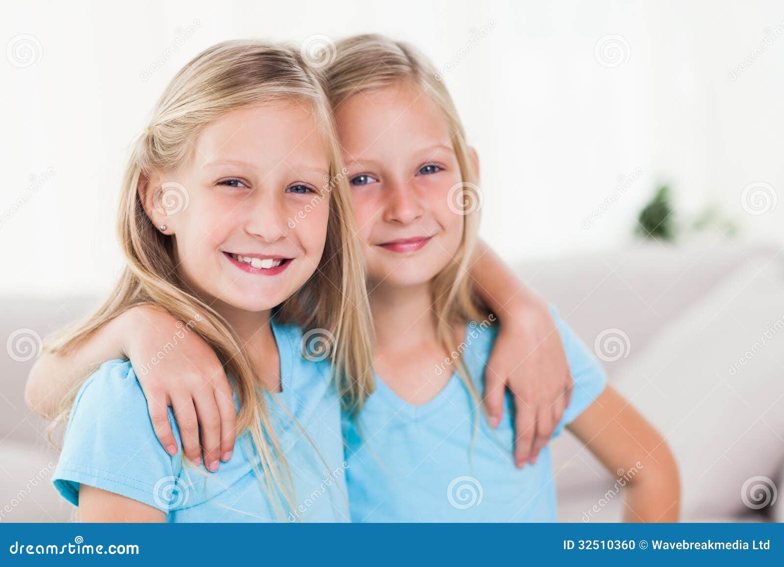 Happy Twins Embracing Each Other Stock Photo - Image of caucasian ...