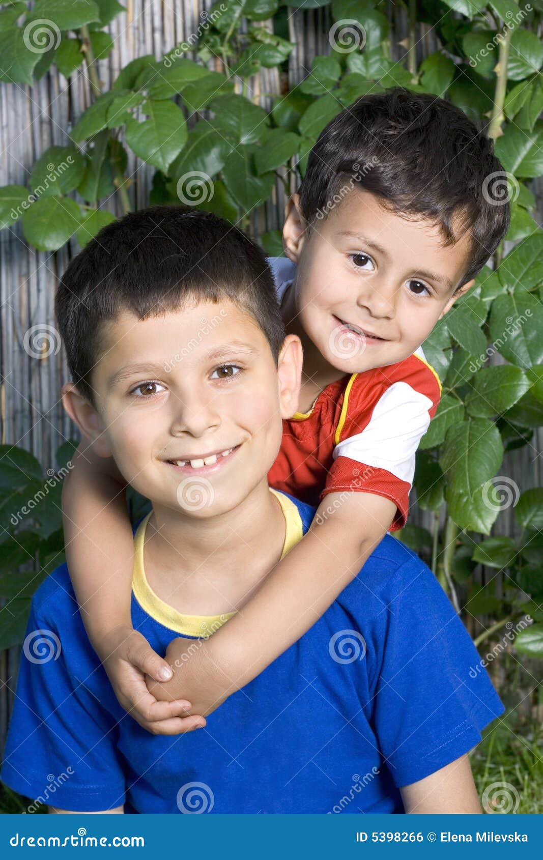 Happy two brothers stock photo. Image of close, little - 5398266
