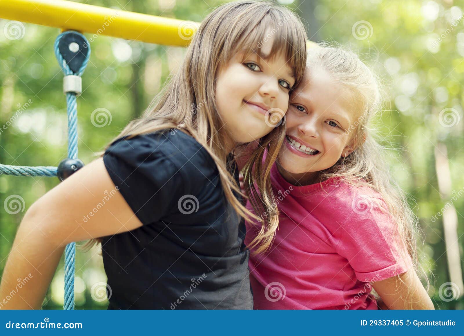 Happy two girls stock image. Image of little, beautiful - 29337405