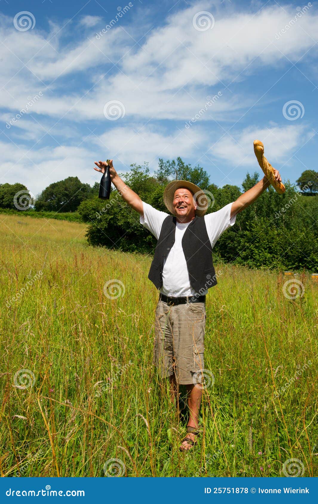 Happy typical French man stock photo. Image of french - 25751878