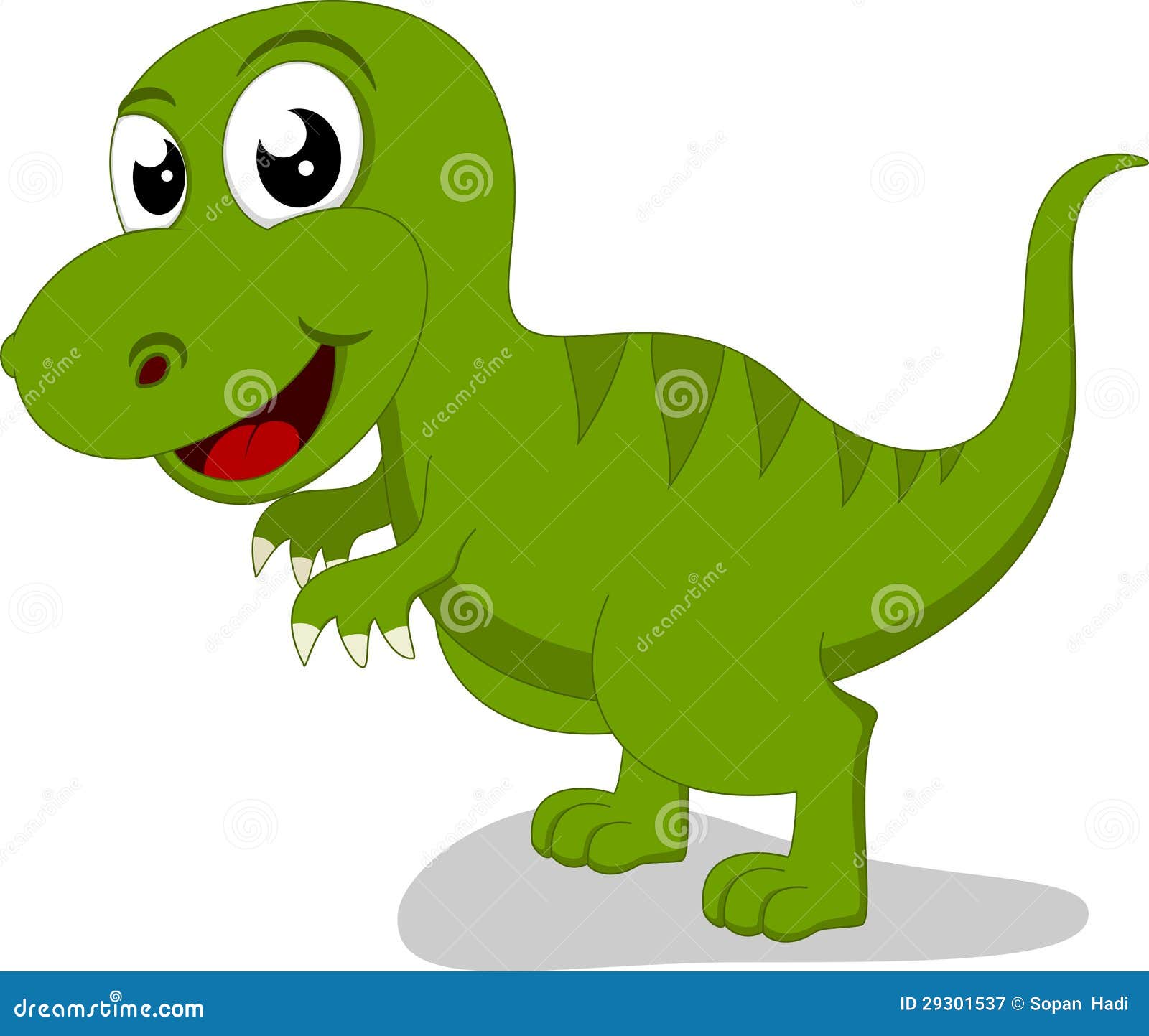 Happy Tyrannosaurus Rex stock vector. Illustration of wild - 29301537