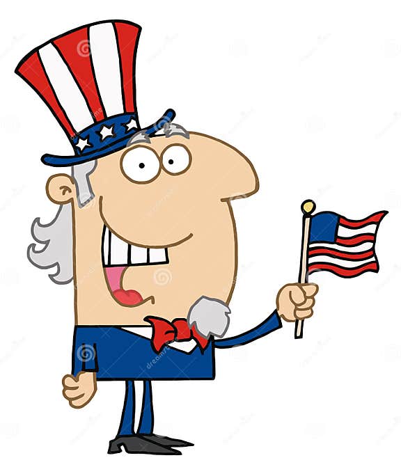 Happy uncle sam stock vector. Illustration of holidays - 16160917