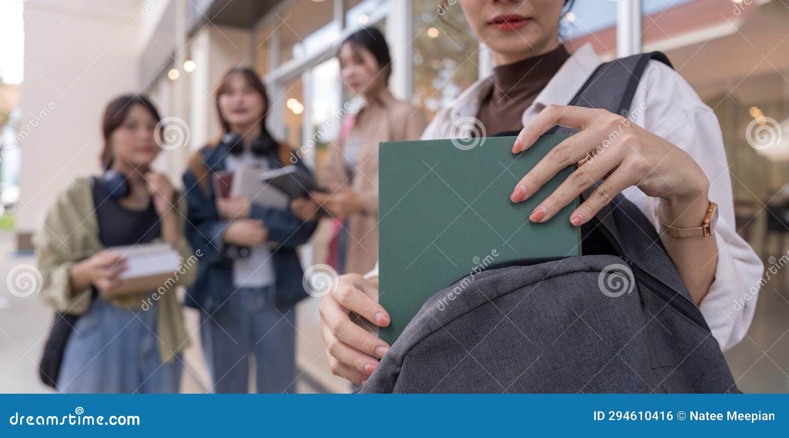 Happy University Student Going on a Class at the University Stock Photo ...