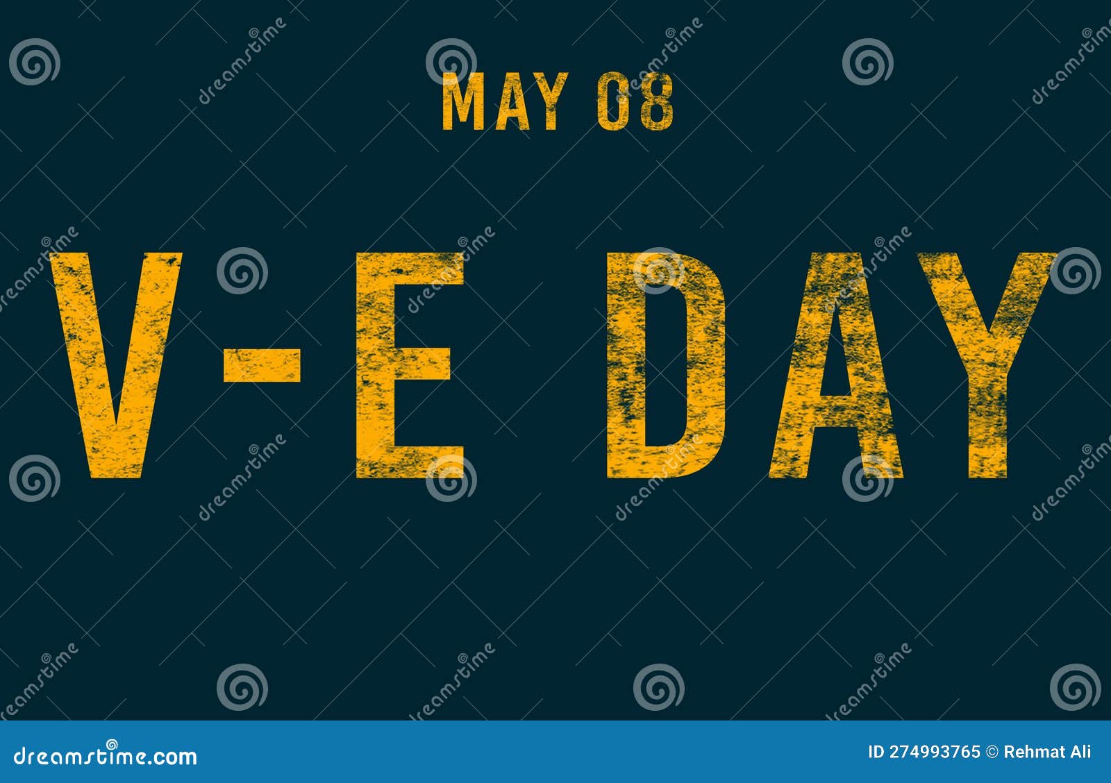 Happy V-E Day, May 08. Calendar of May Text Effect, Design Stock ...