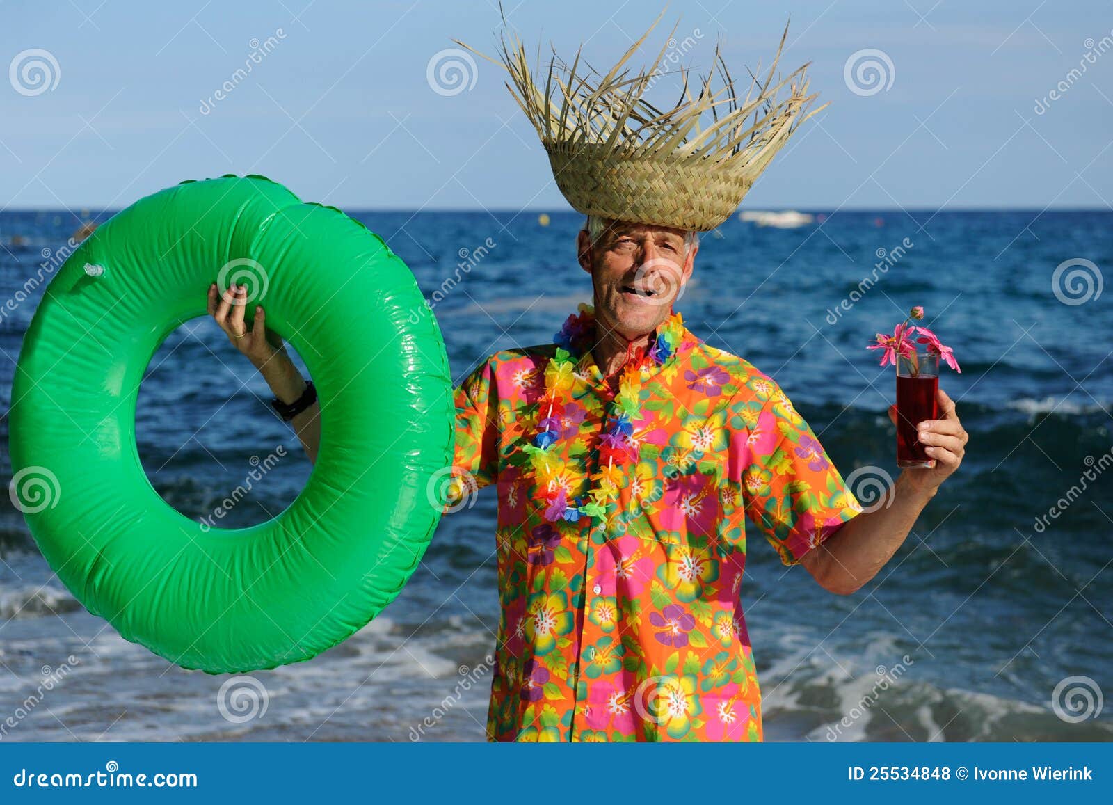 Happy vacation stock photo. Image of tropical, wreath - 25534848