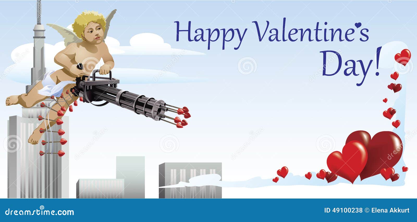 Happy Valentine s Day stock vector. Illustration of city - 49100238