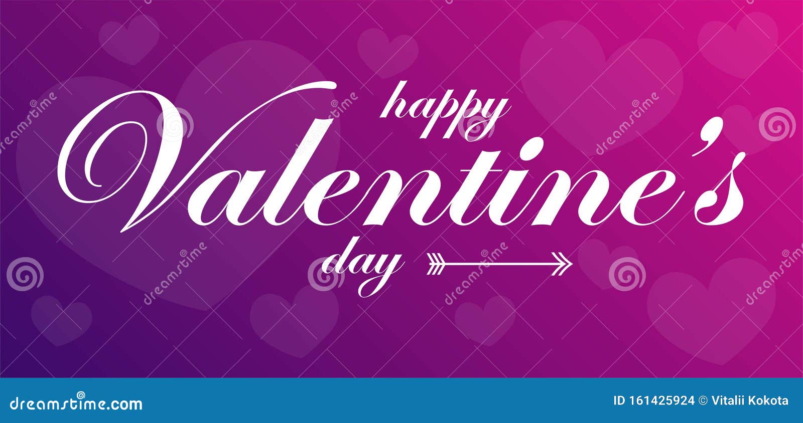Happy Valentine`s Day Greeting Card Vector Illustration Stock Vector