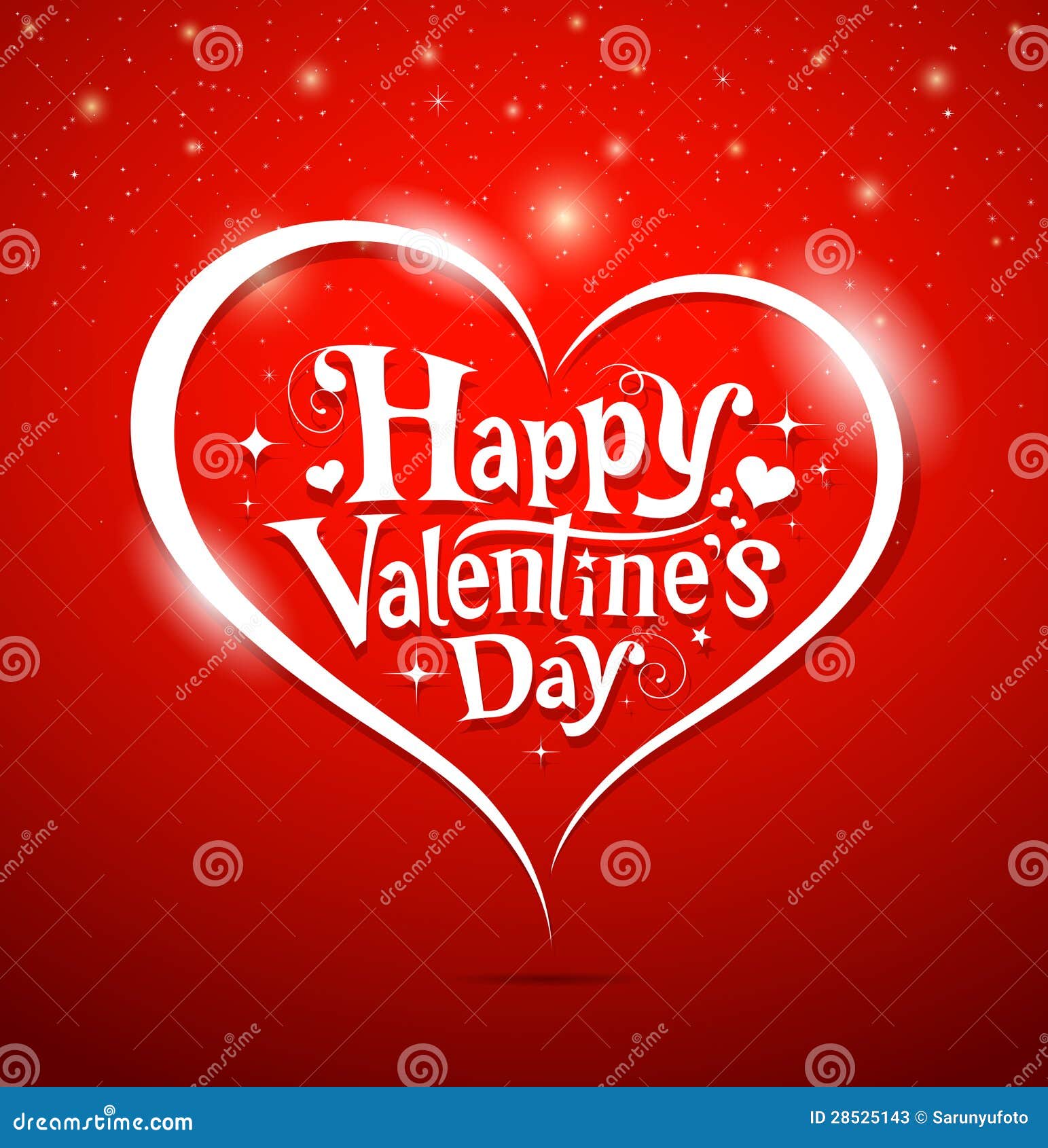 Happy Valentines Day Lettering Stock Vector - Illustration of letter ...