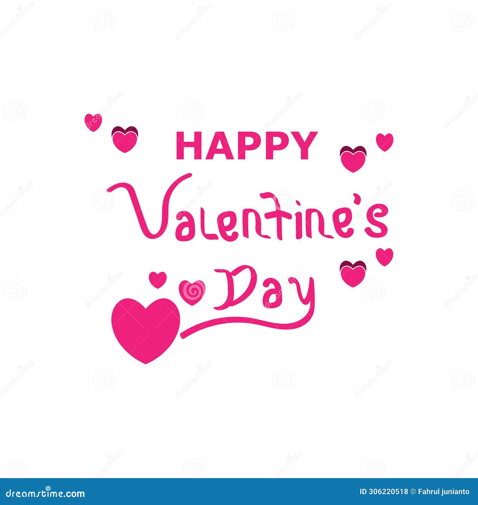 Happy Valentines Day Logo Vector Template Stock Vector - Illustration ...