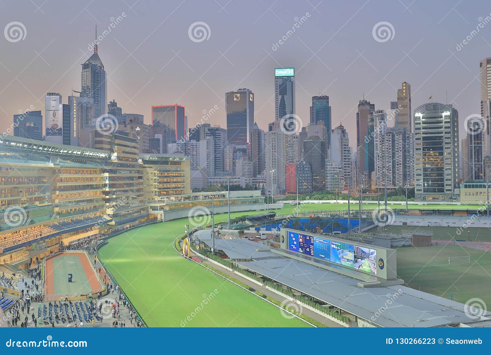 A Happy Valley Racecourse in Hong Kong Editorial Stock Photo - Image of ...