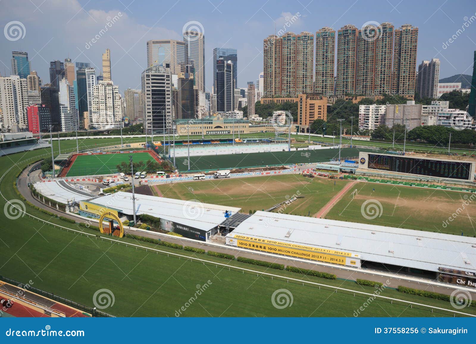 Happy Valley Racecourse in Hong Kong Editorial Photo - Image of east ...