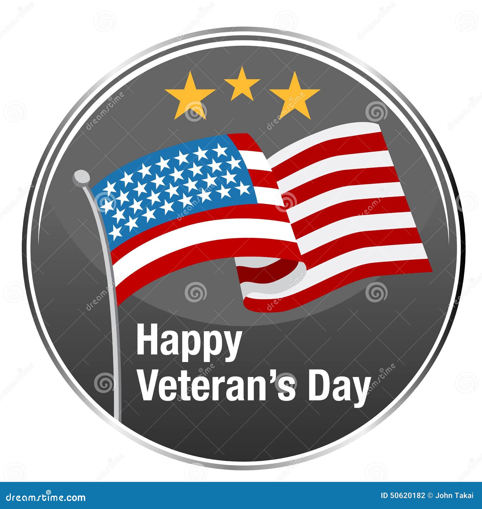 Happy Veterans Day Icon stock vector. Illustration of text - 50620182