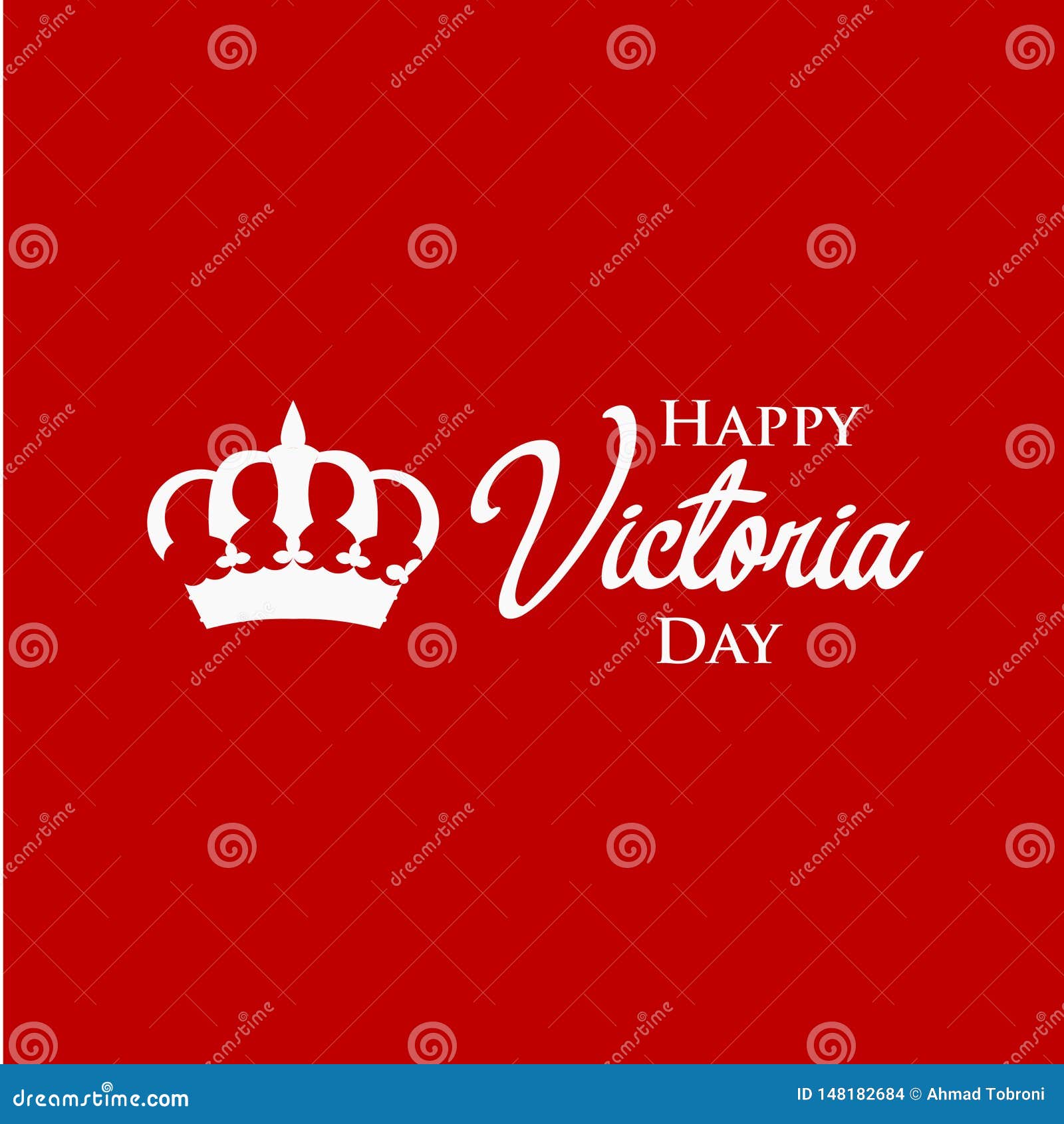 Happy Victoria Day Vector Template Design Illustration Stock Vector ...