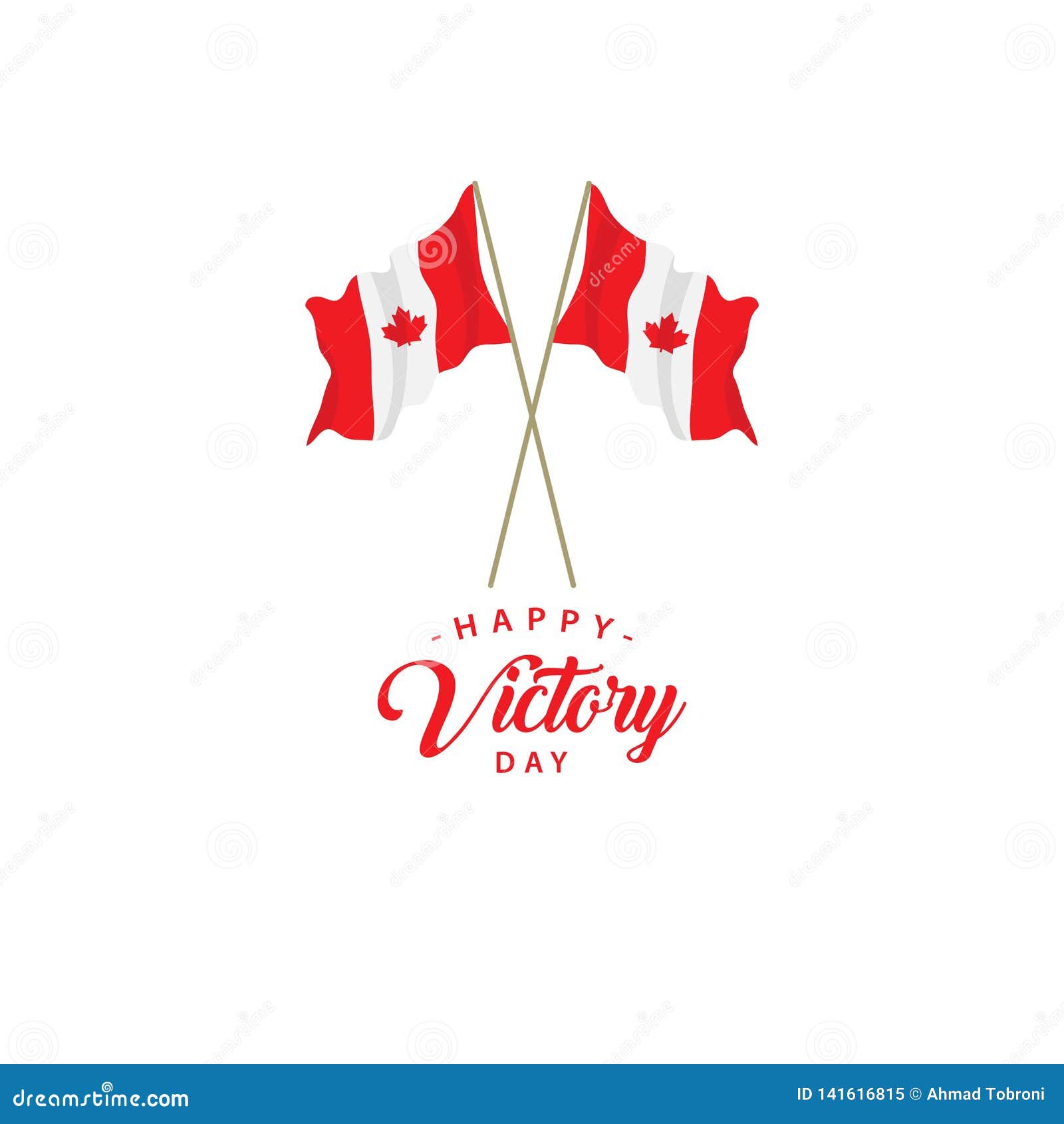 Happy Victory Day Vector Template Design Illustration Stock Vector ...