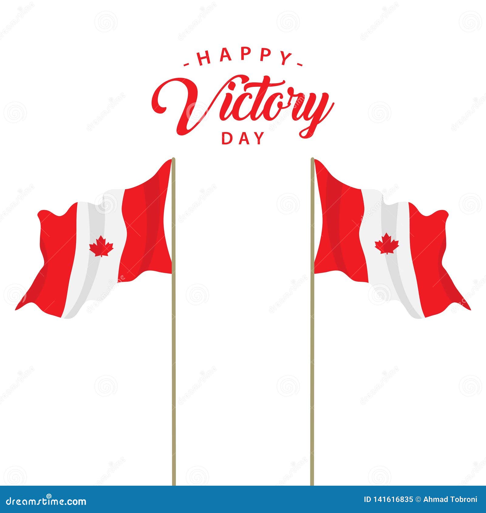 Happy Victory Day Vector Template Design Illustration Stock ...