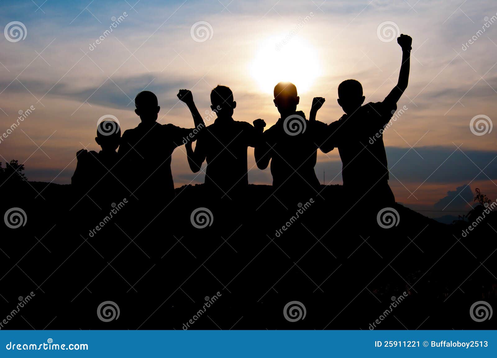 Happy and victory together stock image. Image of stone - 25911221