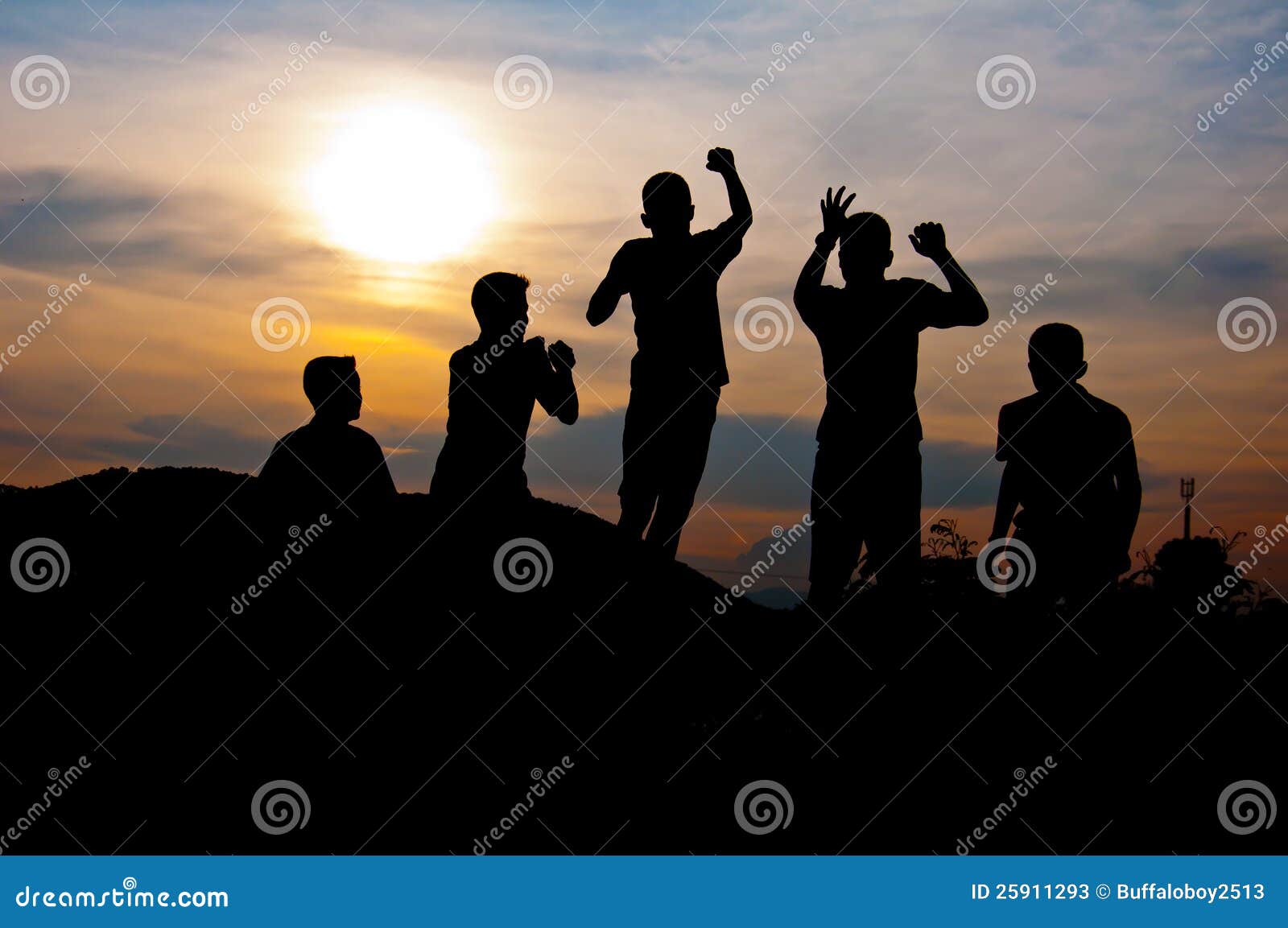 Happy and victory together stock image. Image of strength - 25911293