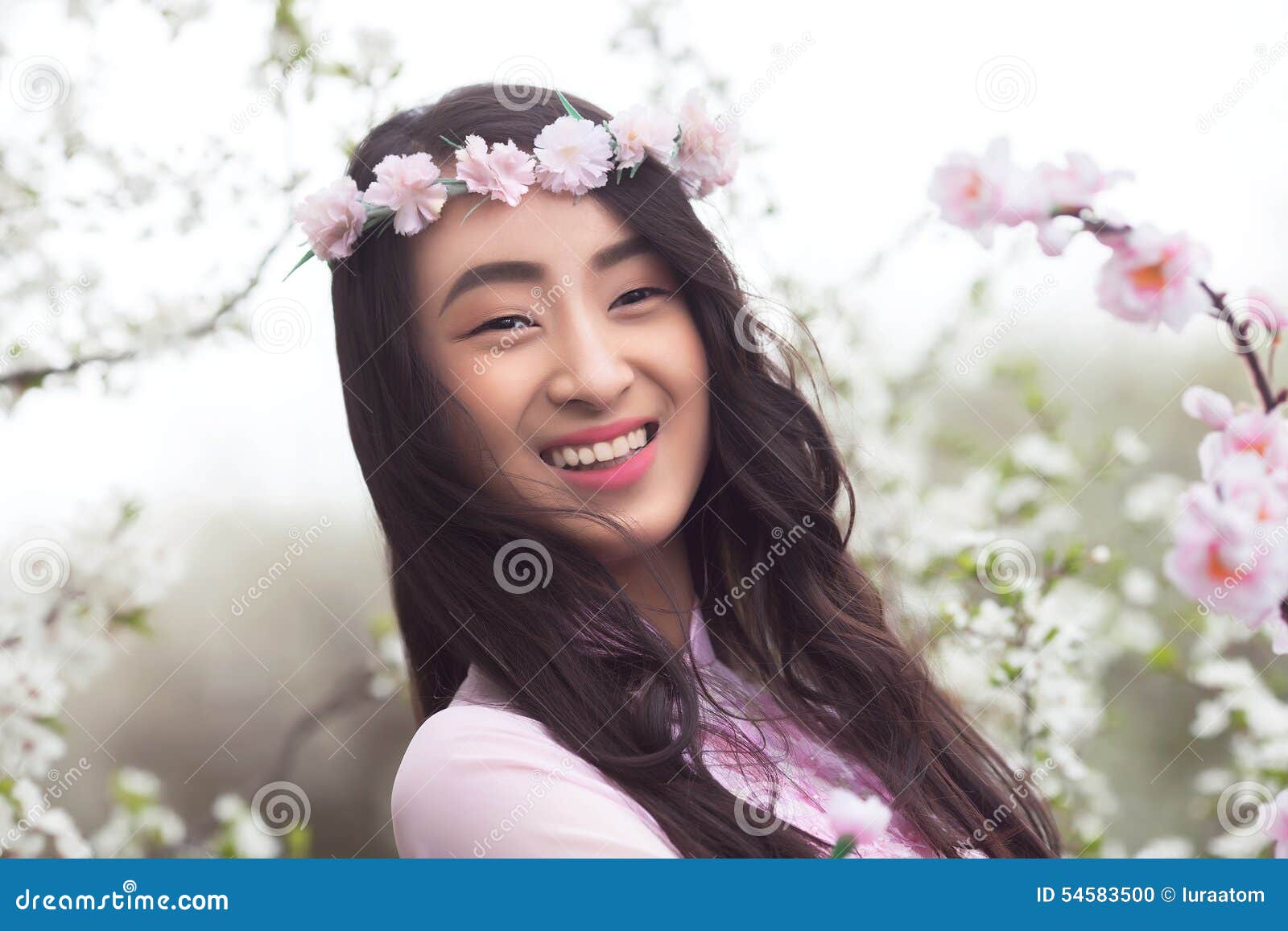 Happy Vietnamese girl stock photo. Image of happy, girls - 54583500
