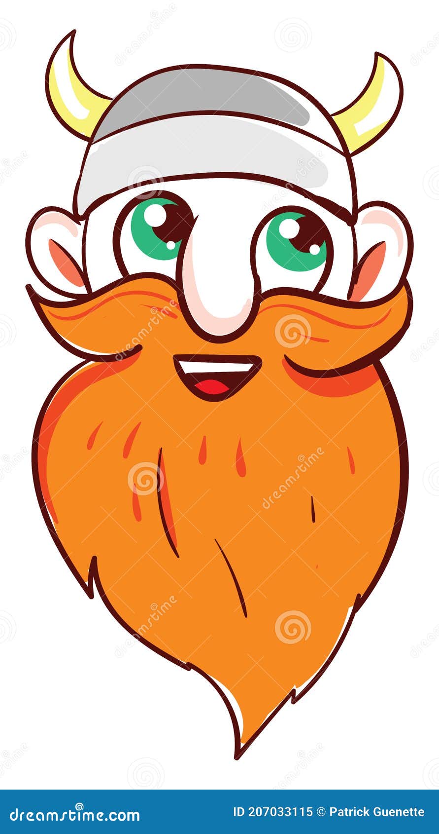 Happy Viking, Illustration, Vector Stock Vector - Illustration of ...