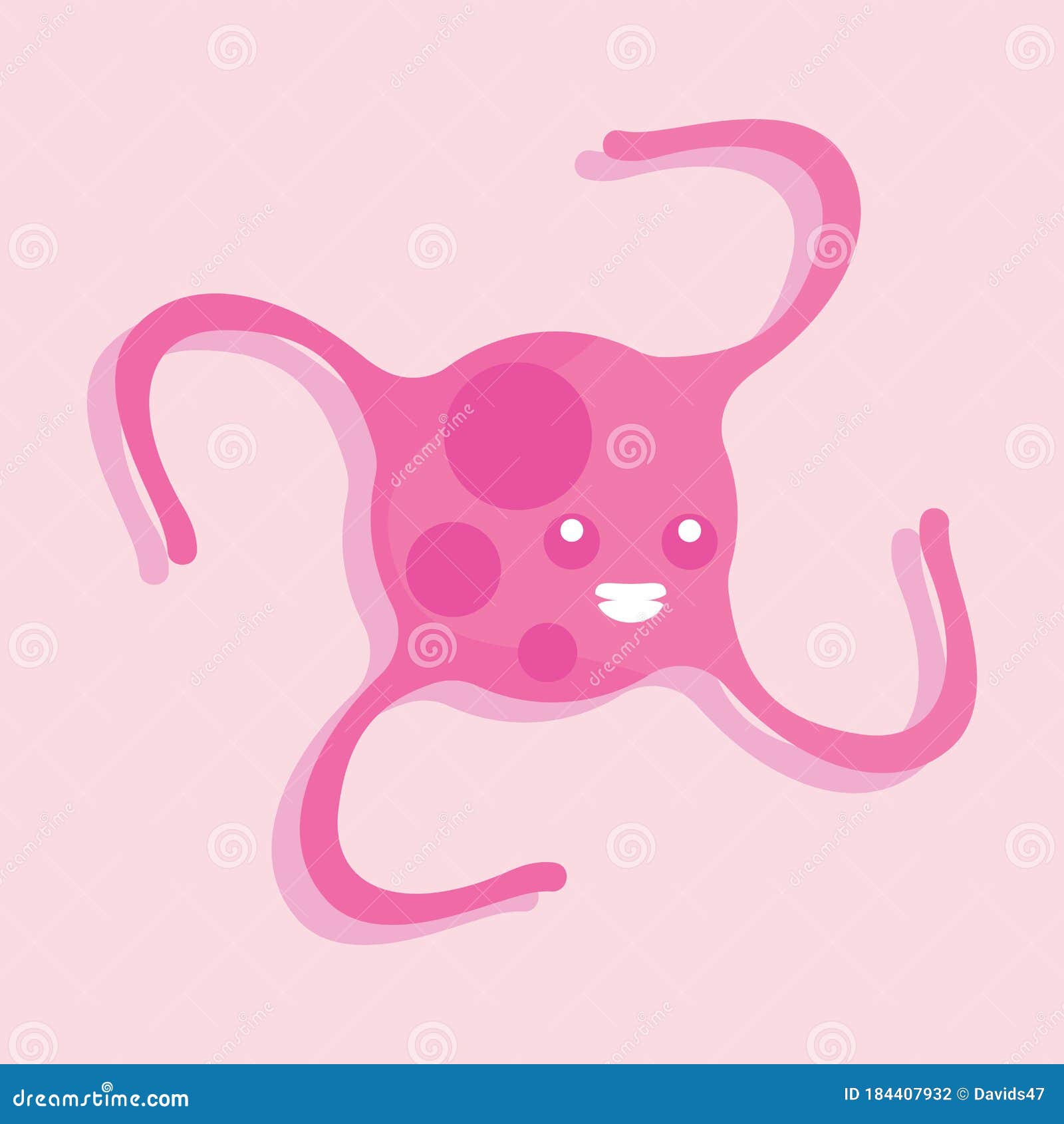 Happy virus cartoon stock vector. Illustration of icon - 184407932