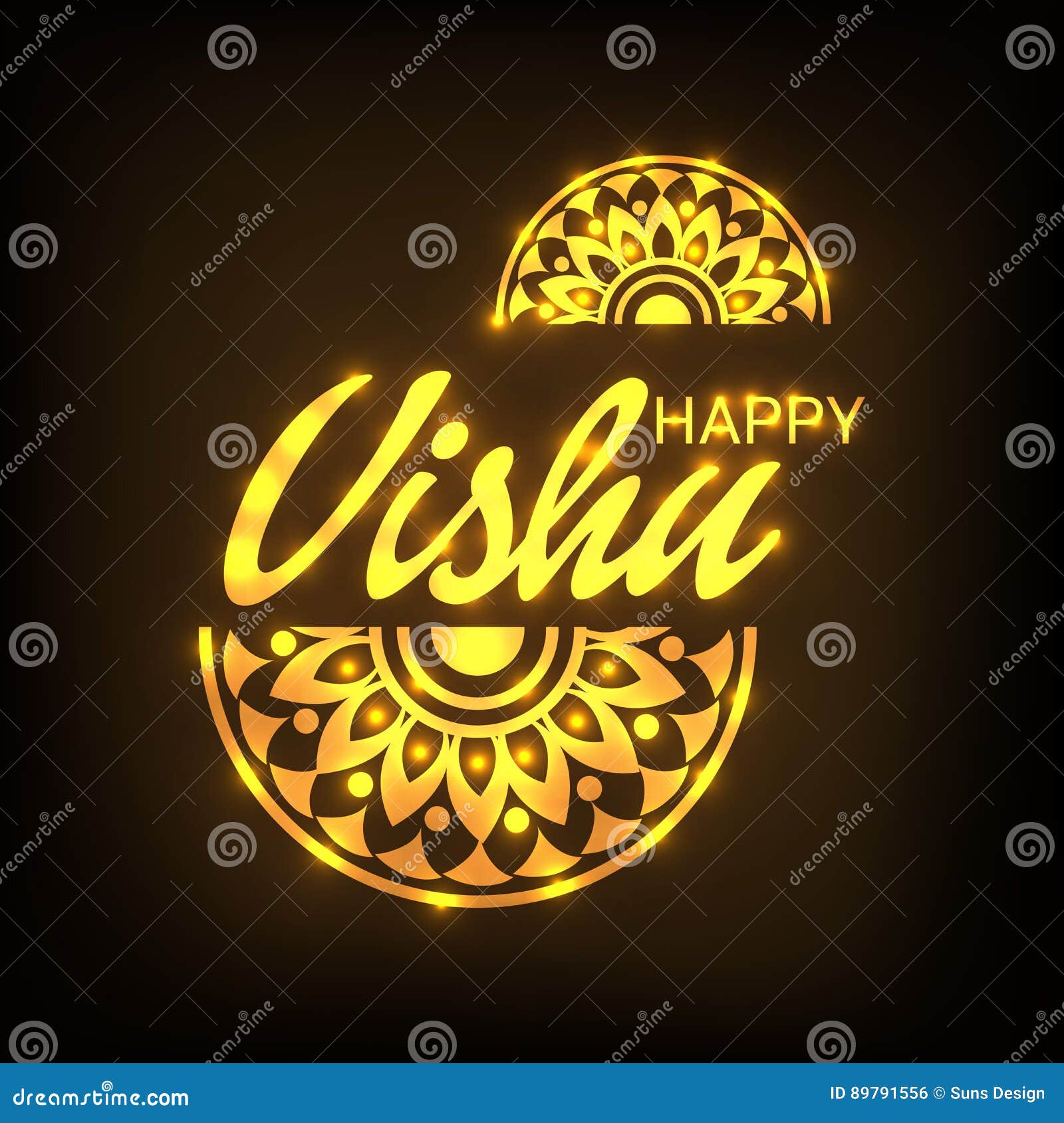 Happy Vishu. stock illustration. Illustration of festival - 89791556