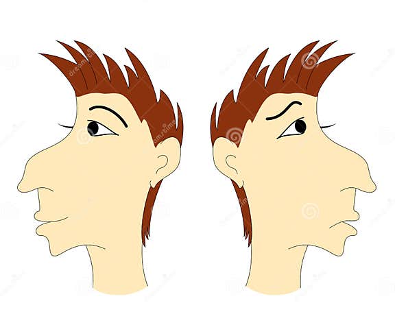 Happy vs Sad face stock vector. Illustration of happiness - 41648933