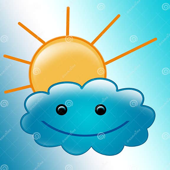 Happy weather stock illustration. Illustration of pattern - 13410003