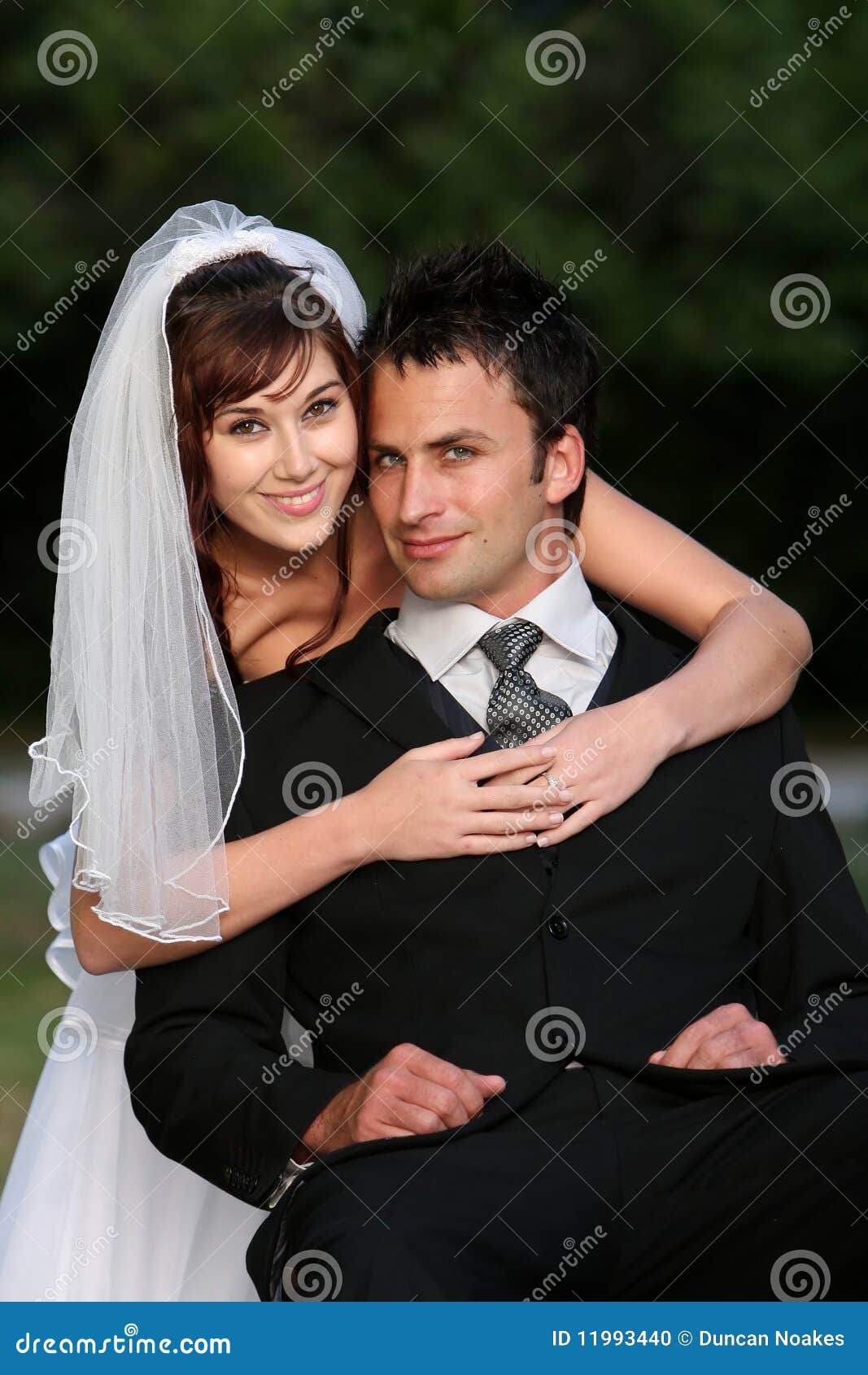 Happy Wedding Couple stock photo. Image of beautiful - 11993440