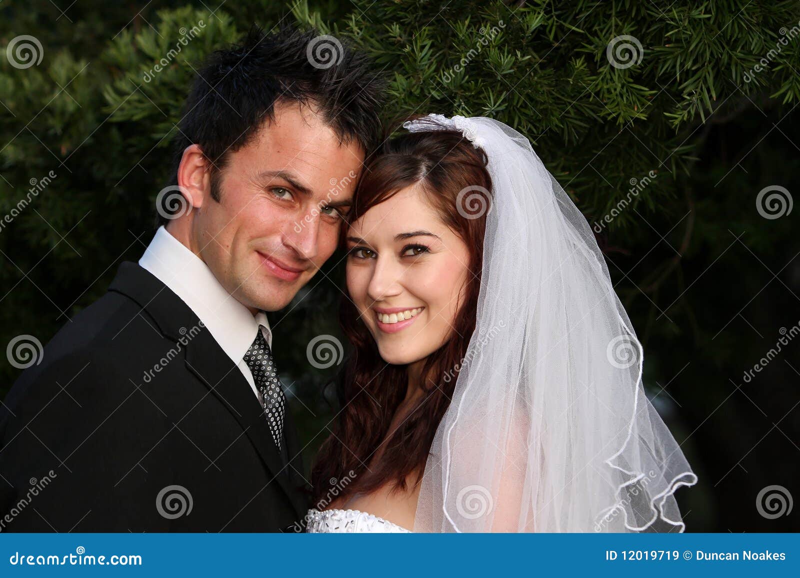 Happy Wedding Couple stock image. Image of marriage, happiness - 12019719