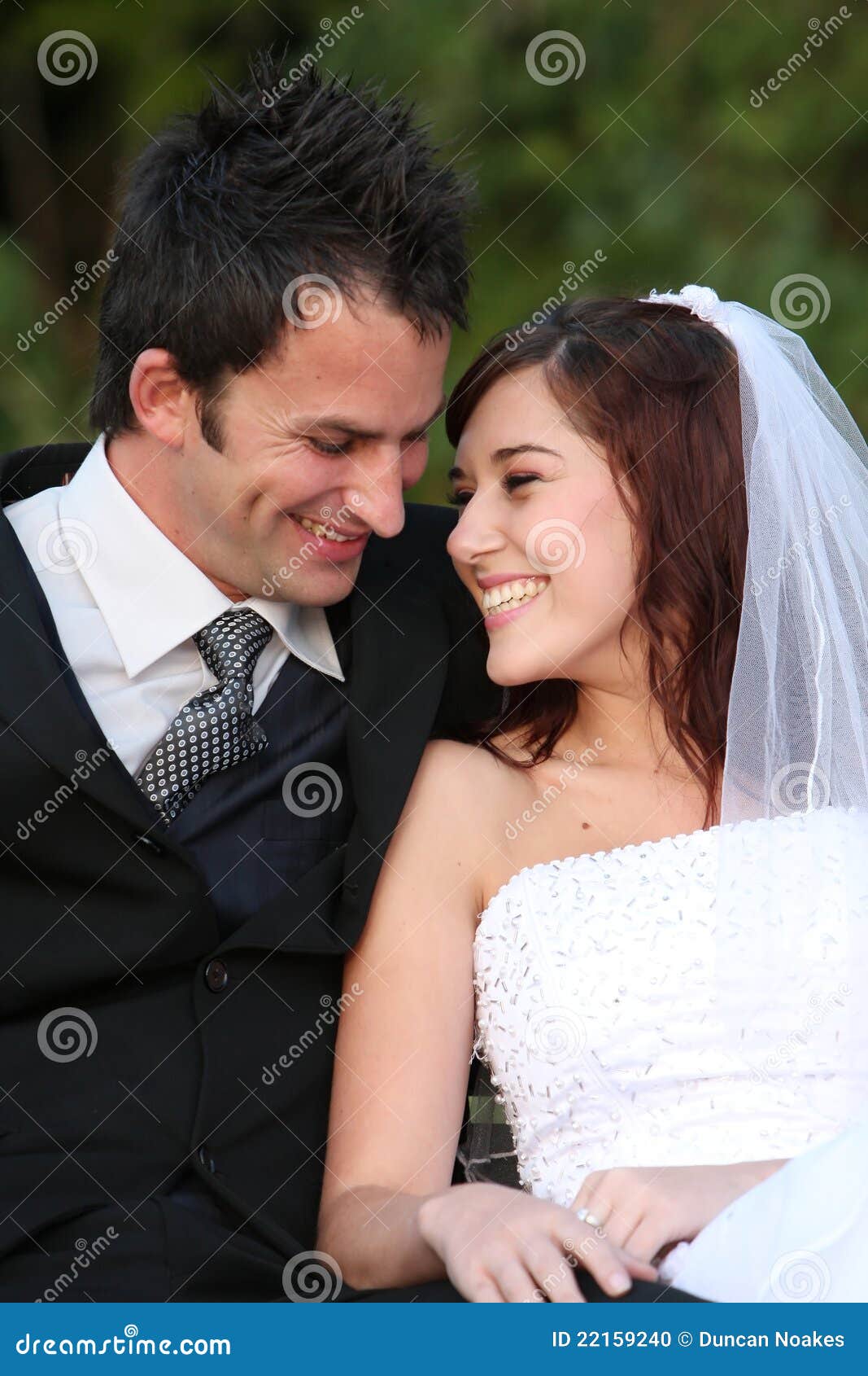 Happy Wedding Couple stock photo. Image of marry, happy - 22159240