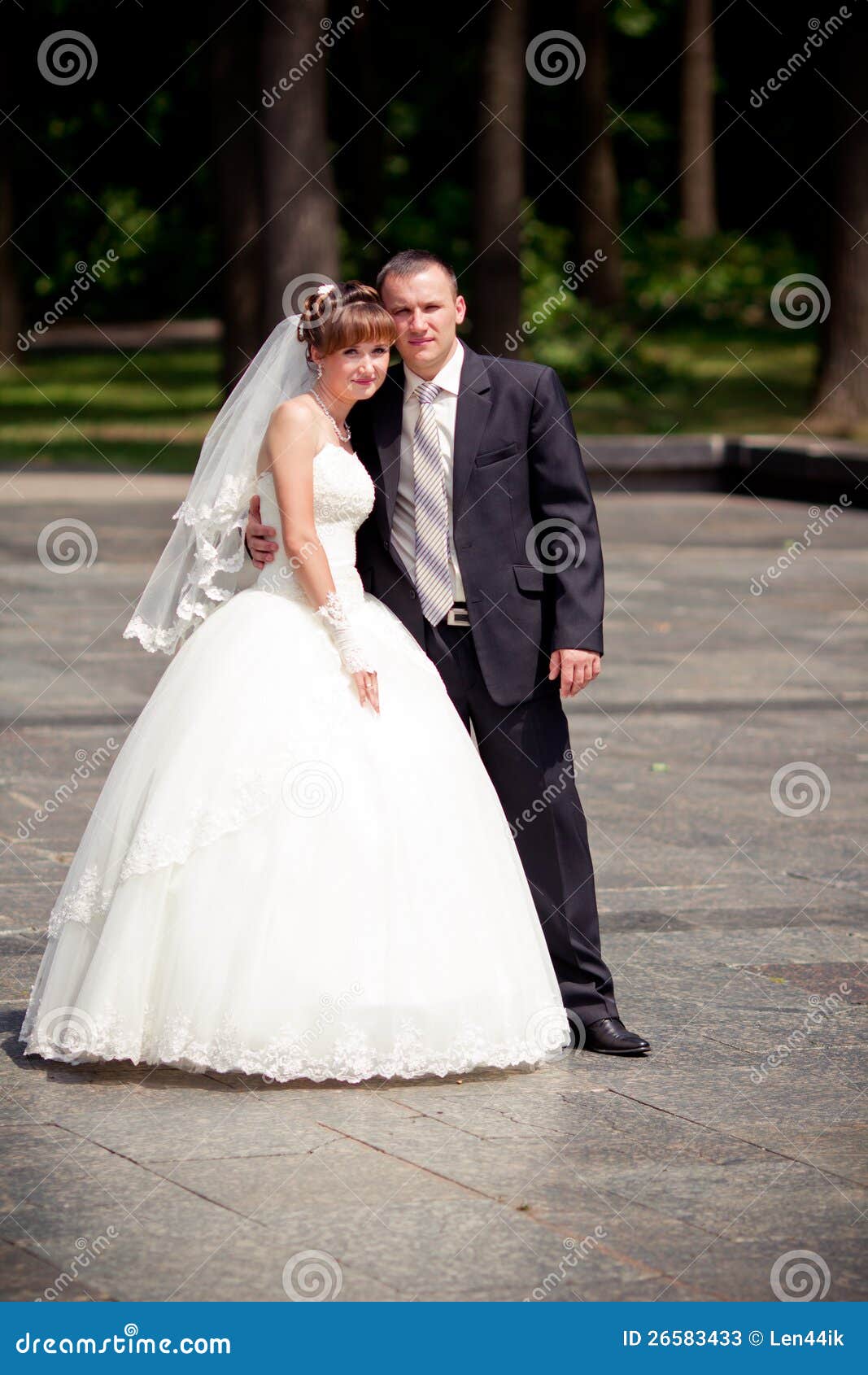 Happy wedding couple stock image. Image of bride, face - 26583433