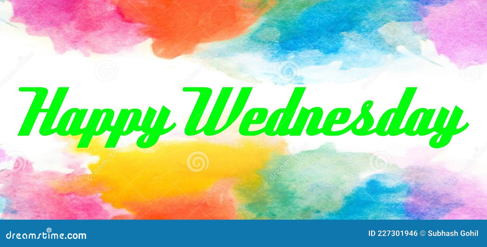 Happy Wednesday Background Royalty-Free Stock Image | CartoonDealer.com ...