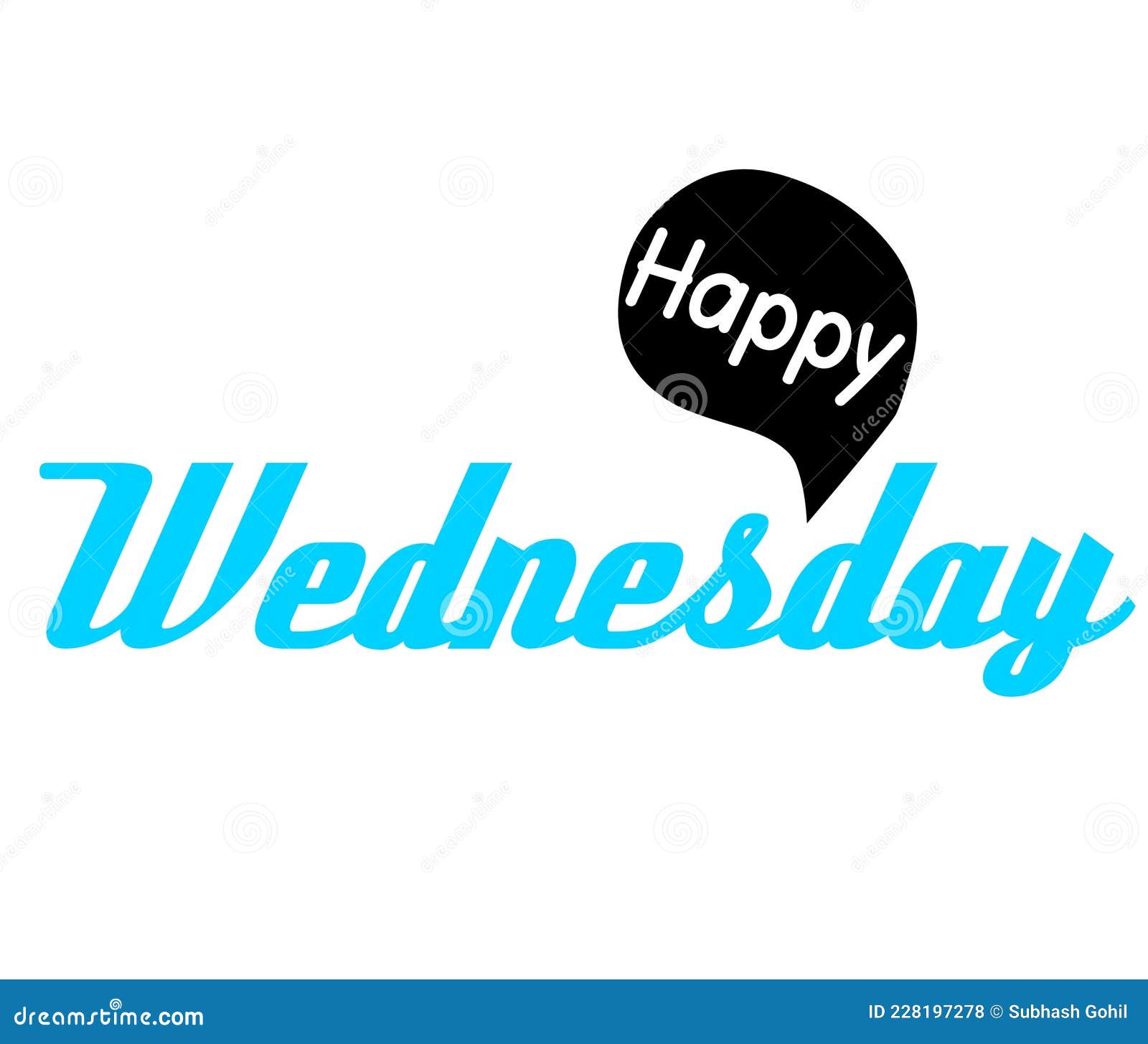 Happy Wednesday background stock illustration. Illustration of ...