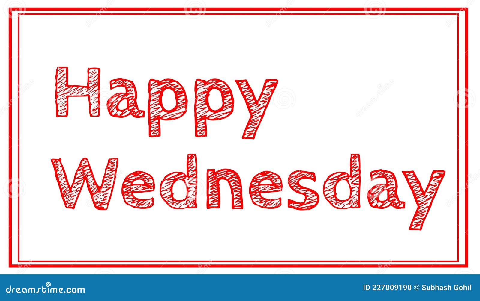 Happy Wednesday Red Background Stock Illustration - Illustration of ...
