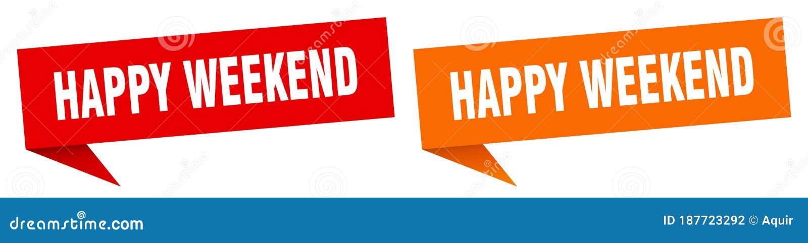 Happy Weekend Banner. Happy Weekend Speech Bubble Label Set Stock ...