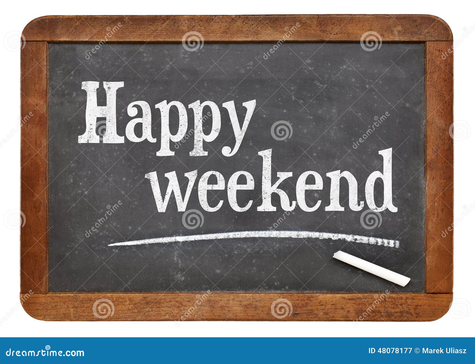Happy Weekend on Blackboard Stock Image - Image of inspiration ...